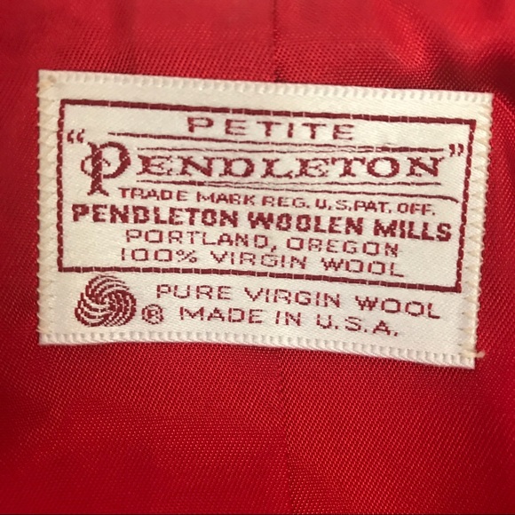 Pendleton | Jackets & Coats | Pendleton Red Blazer Size 8 Lined Wool ...